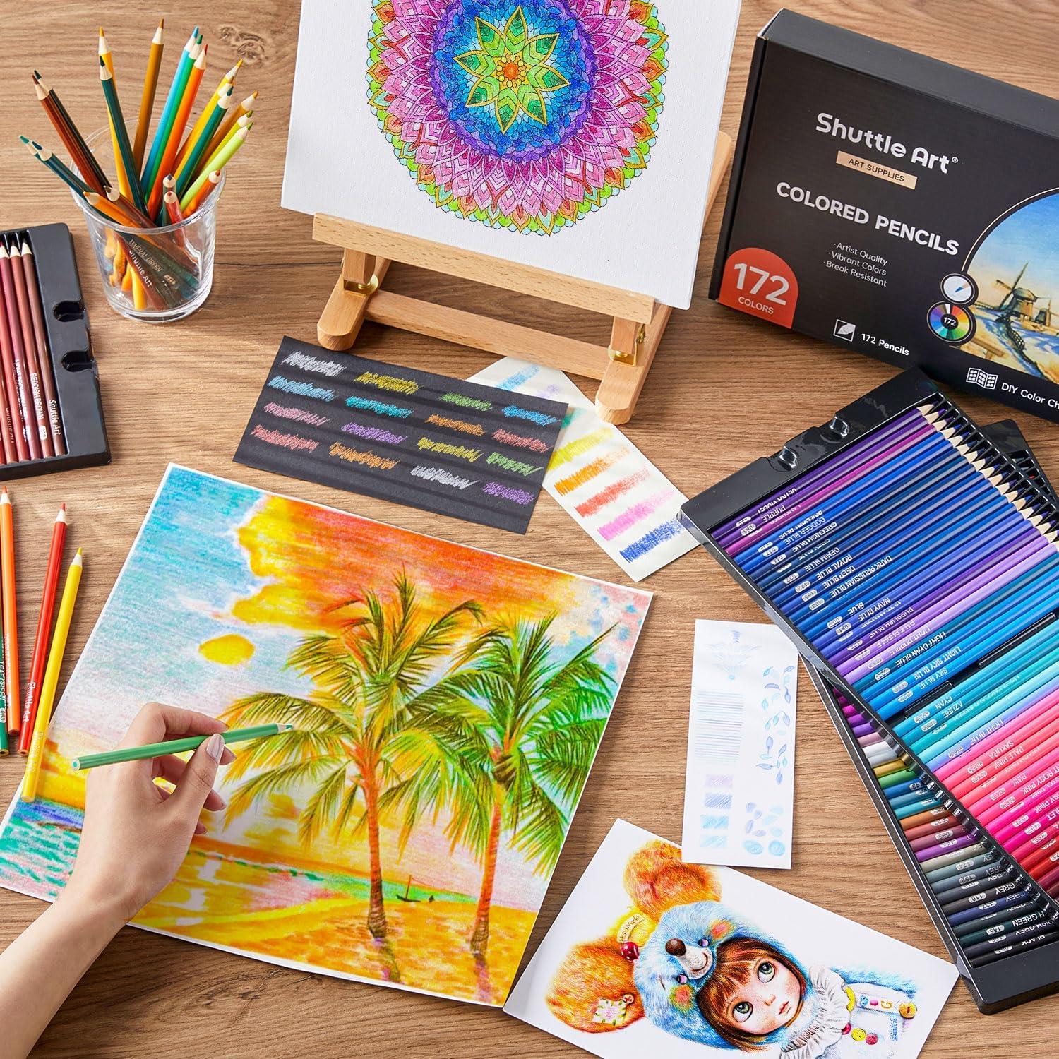 Shuttle Art 80 Colored Pencils, Colored Pencils for Adult Coloring ...