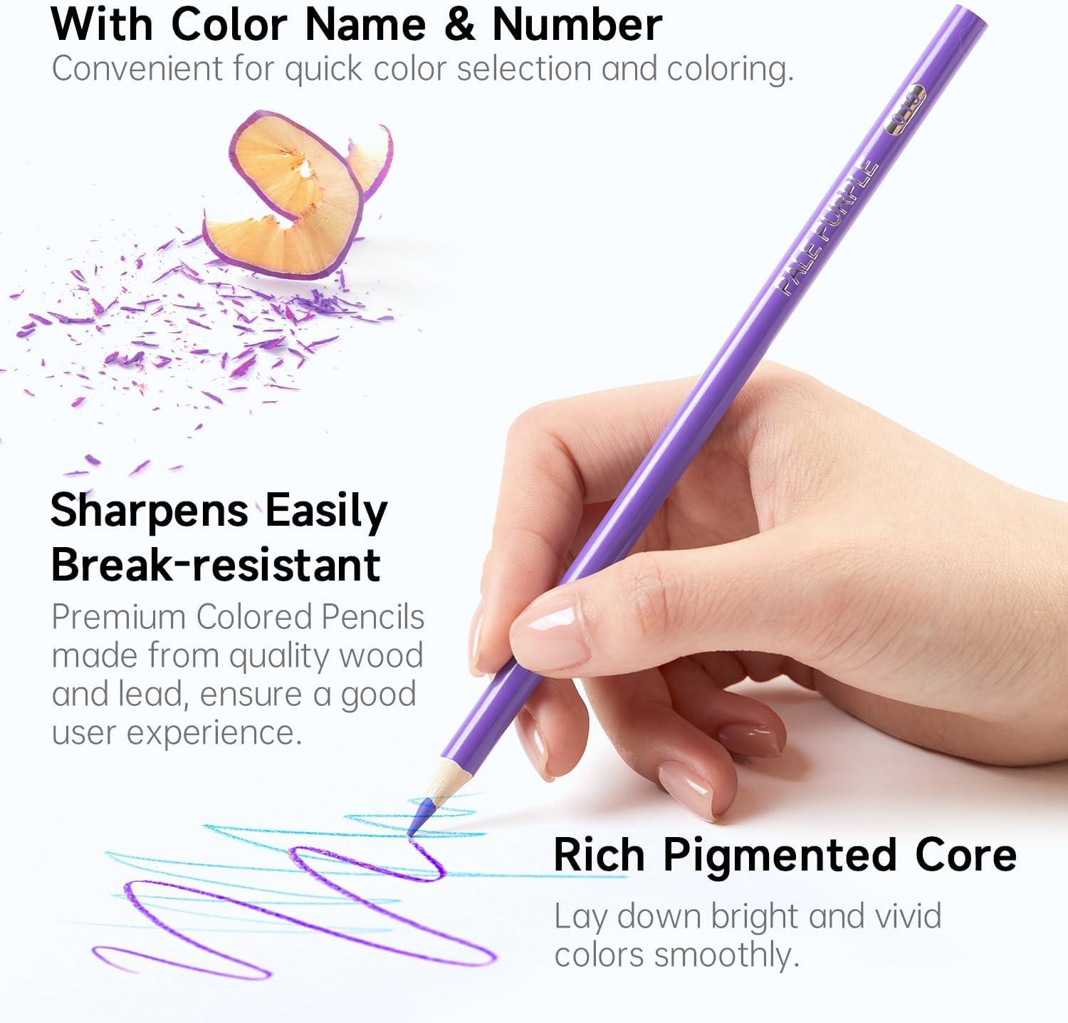 Shuttle Art 80 Colored Pencils, Colored Pencils for Adult Coloring ...