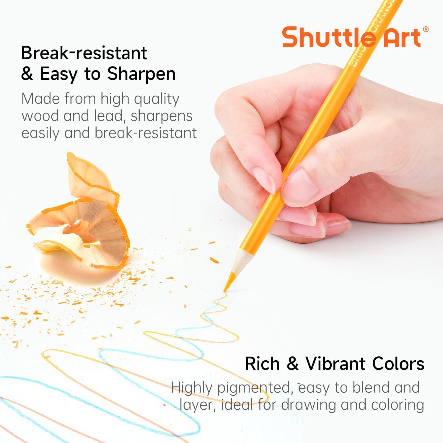 Shuttle Art 80 Colored Pencils, Colored Pencils for Adult Coloring ...